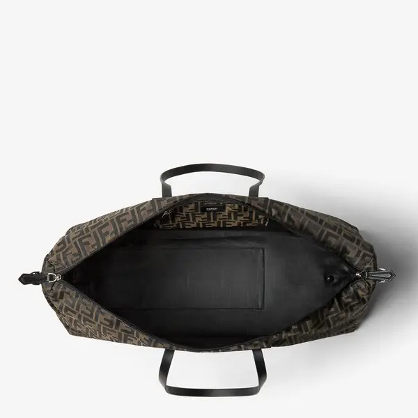 Fendi Duffle Superlight And Foldable Ff Zucca Fabric Duffle Bag